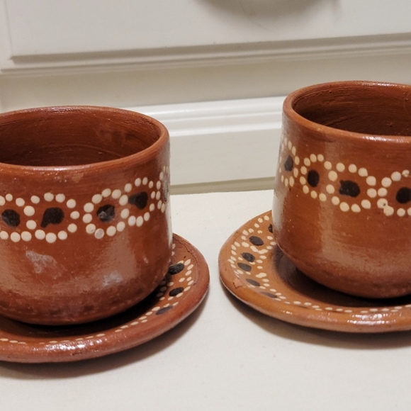 Dining | Clay Cup With Plate | Poshmark